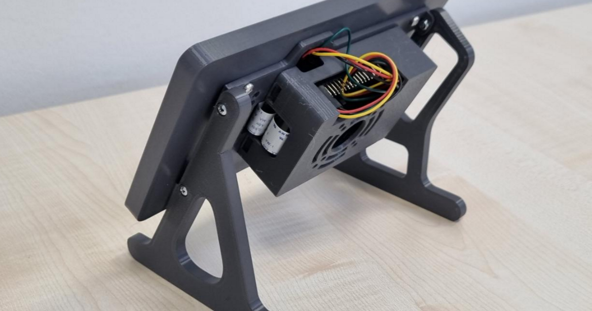 Case for Raspberry Pi 4 and official 7" Touchscreen by jacek | Download ...