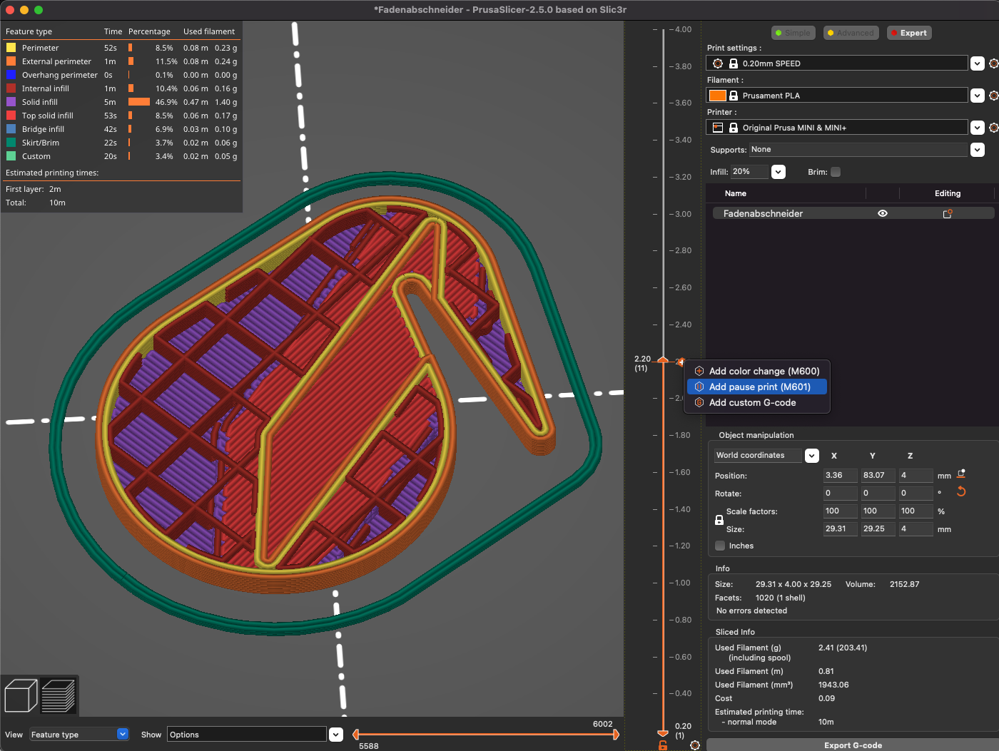 Sewing machine thread cutter add-on by lord_edel | Download free STL ...