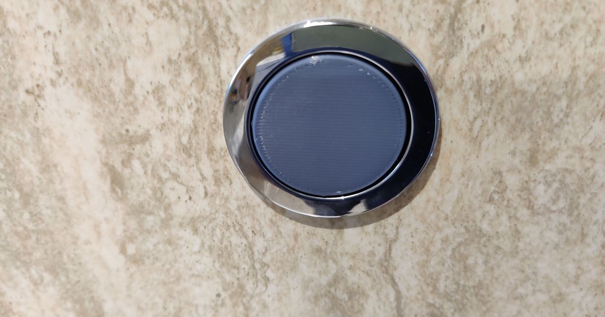 Toilet Flush Button - Pneumatic - Thomas Dudley Pushflo Petite Single ...