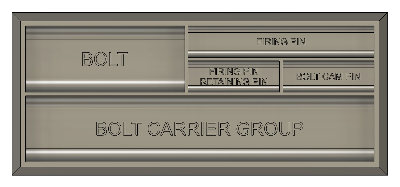 Bolt Carrier Group Tray by Bubba_BWatts | Download free STL model ...