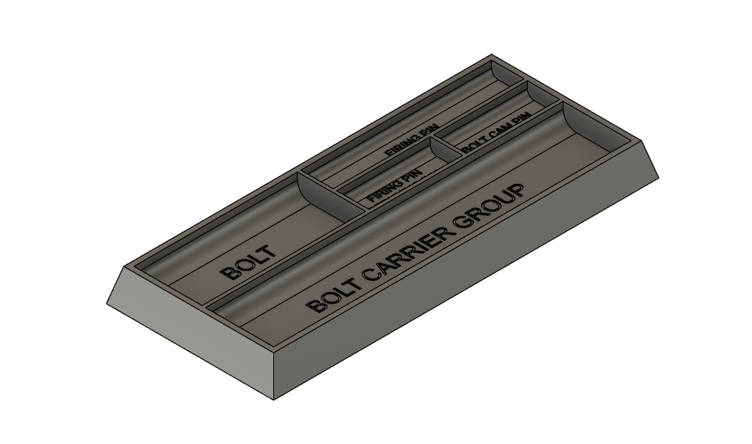 Bolt Carrier Group Tray by Bubba_BWatts | Download free STL model ...