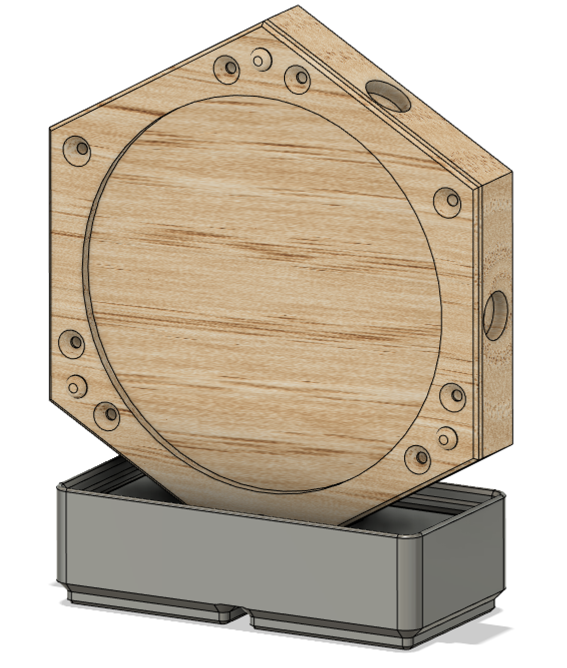 Gridfinity Wyrmwood Hex Tile Display Block by ijensenhsr | Download ...