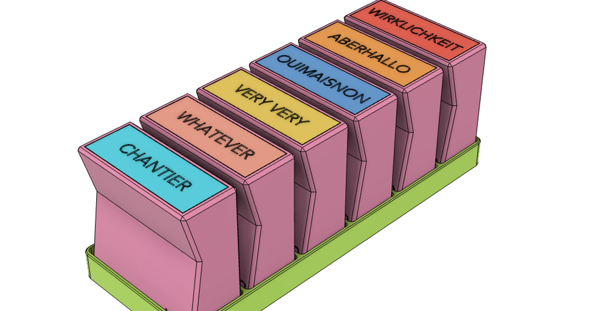 Rubber Stamp Set (with 17 templates) by cewo | Download free STL model ...