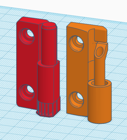 Removable Door Hinge for Makerbot Replicator 2x by Origamigreg ...