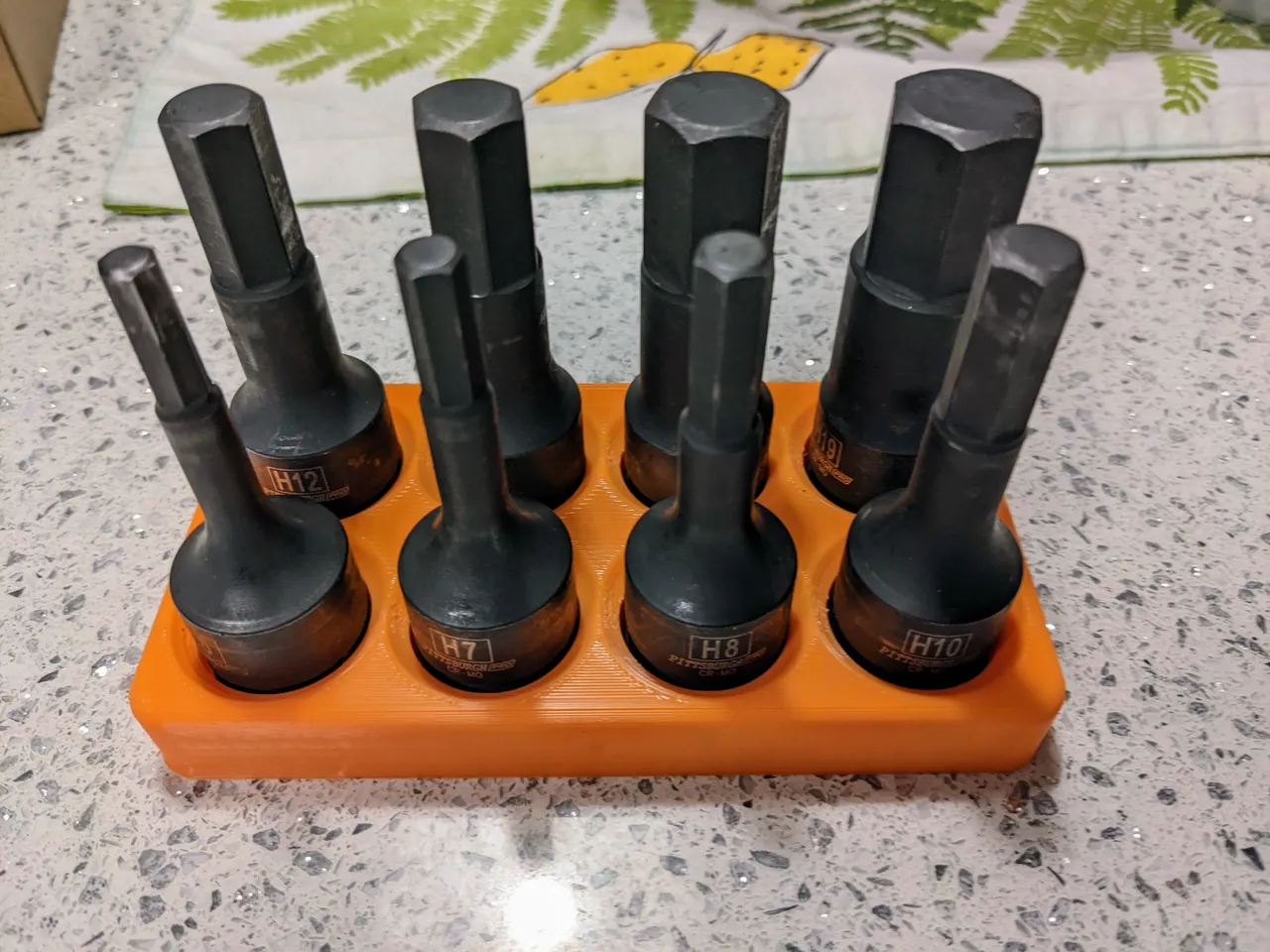 Socket Tray Organizer for Pittsburg Pro 1/2 in. Drive Metric Impact Hex ...