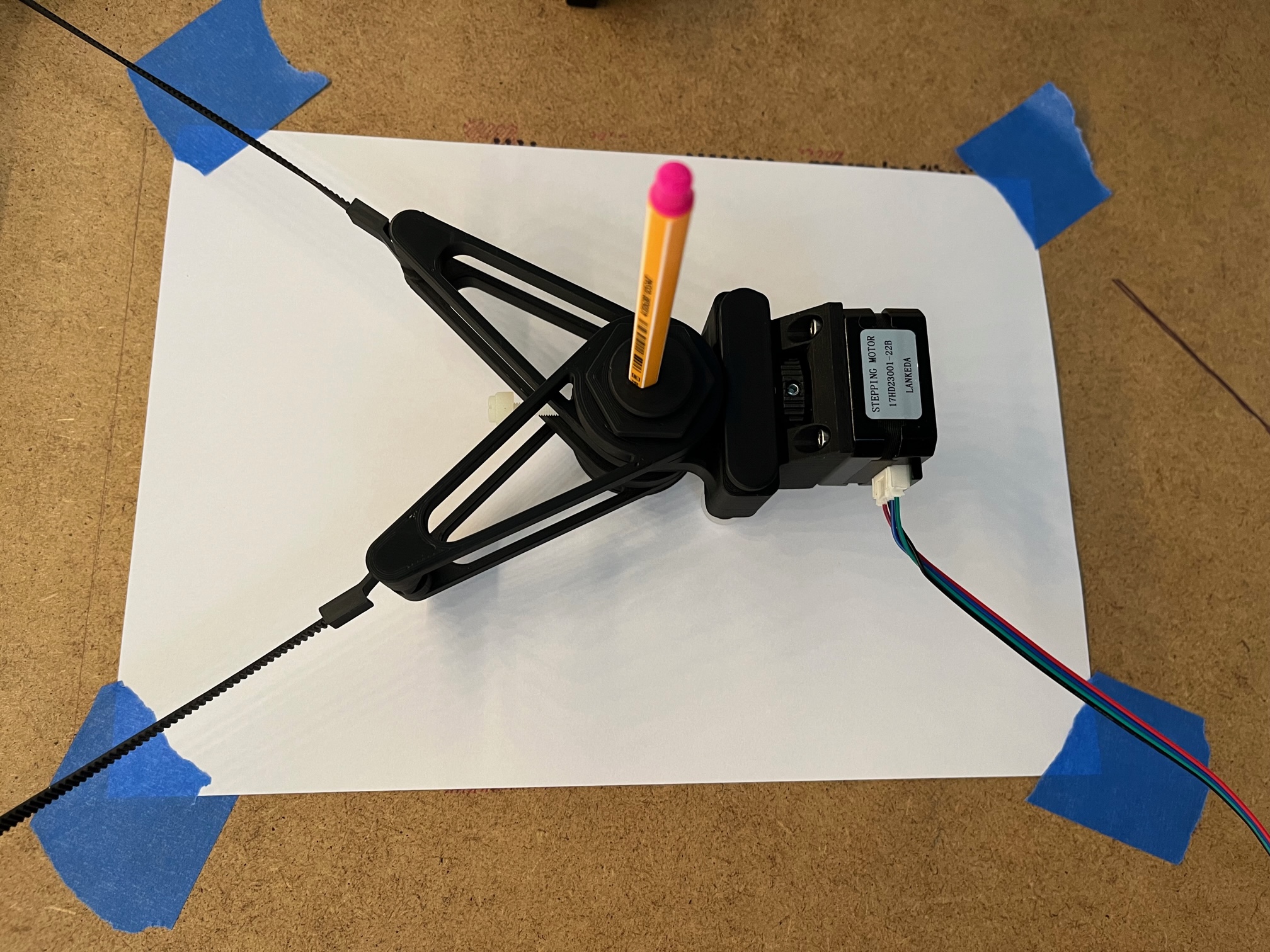 Polargraph Penholder with Nema17 for Penlift by Werner | Download free STL model | Printables.com