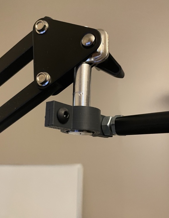 Camera mount (1/4") for microphone stand mount (5/8") by Nem | Download ...