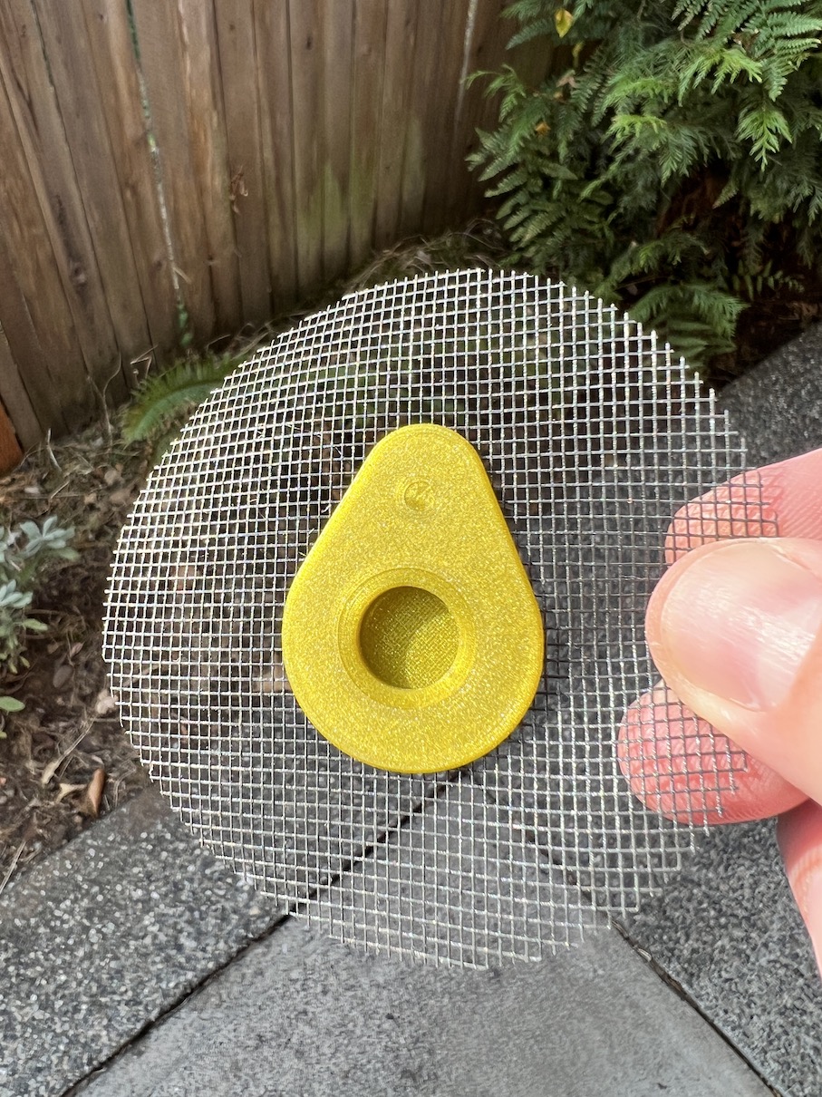 Window screen hole and grommet by mikeymakesit | Download free STL ...