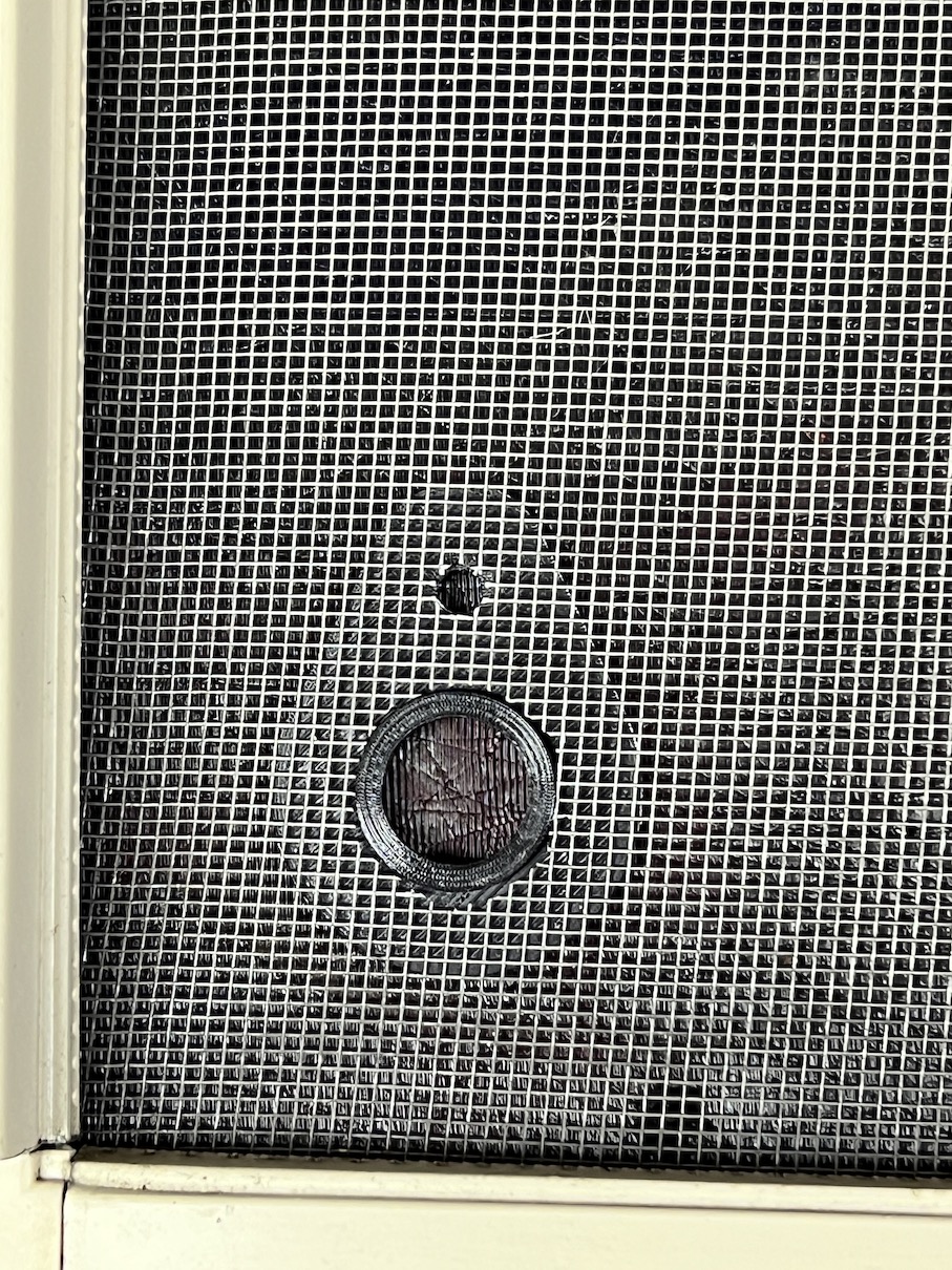 Window screen hole and grommet by mikeymakesit | Download free STL ...