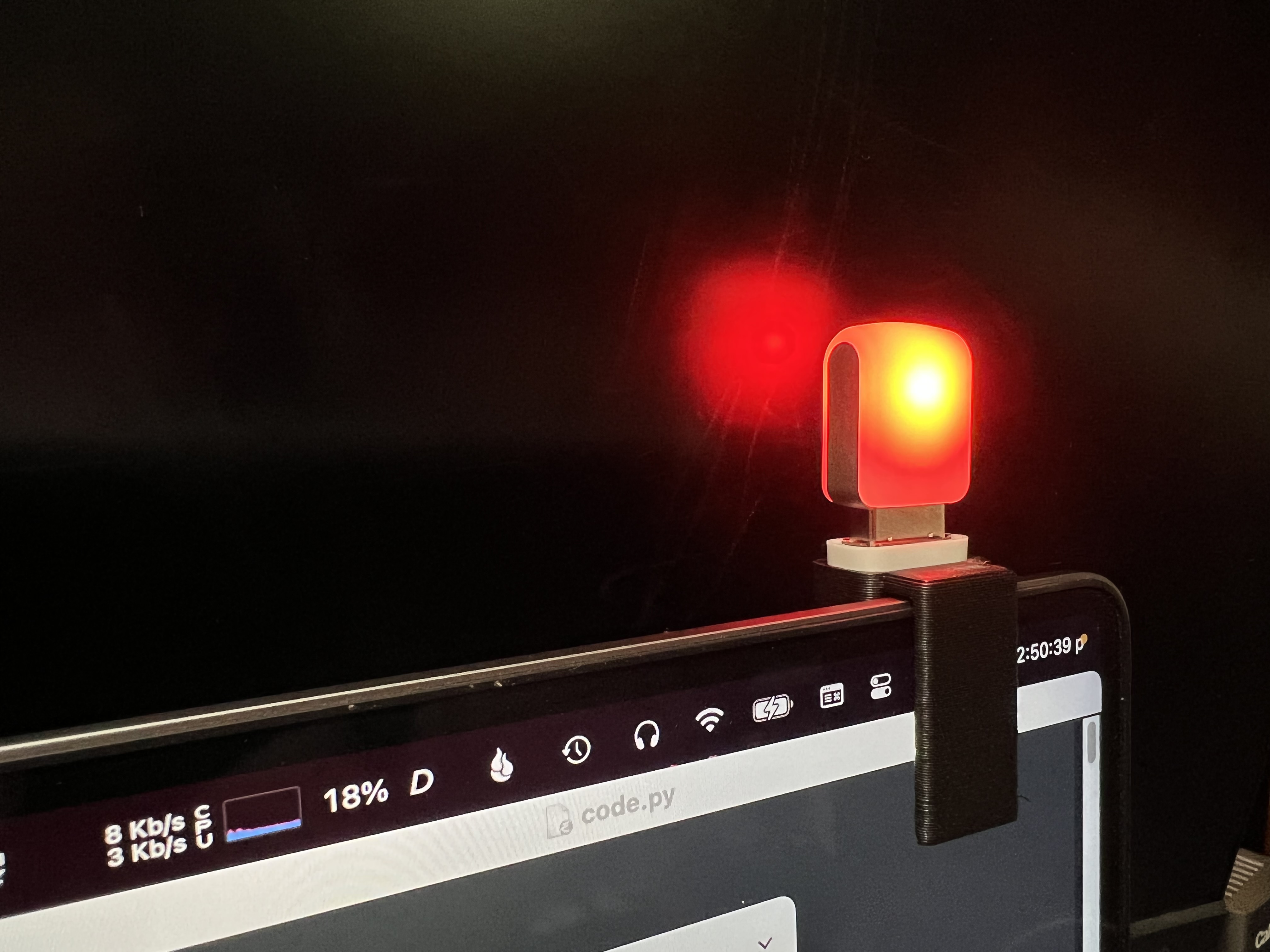 blink(1) USB LED extension cable clip by todbot | Download free STL model | Printables.com