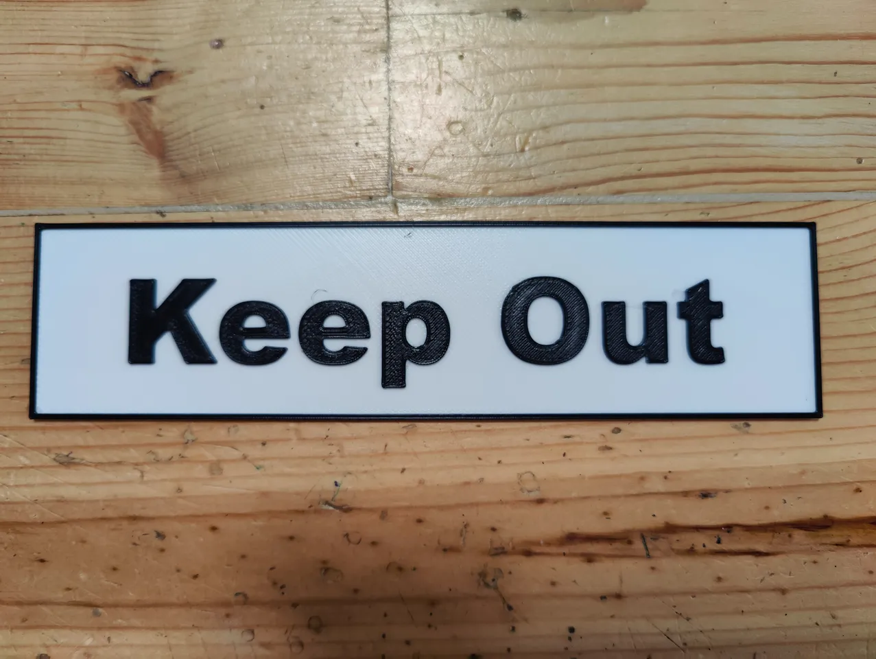 Keep Out Sign by MadTNOTN | Download free STL model | Printables.com