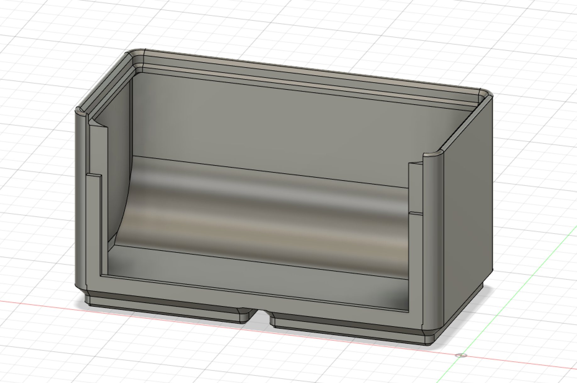 Gridfinity Divider Bin Window - 1 Compartment No Tape by Kwak | Download free STL model ...