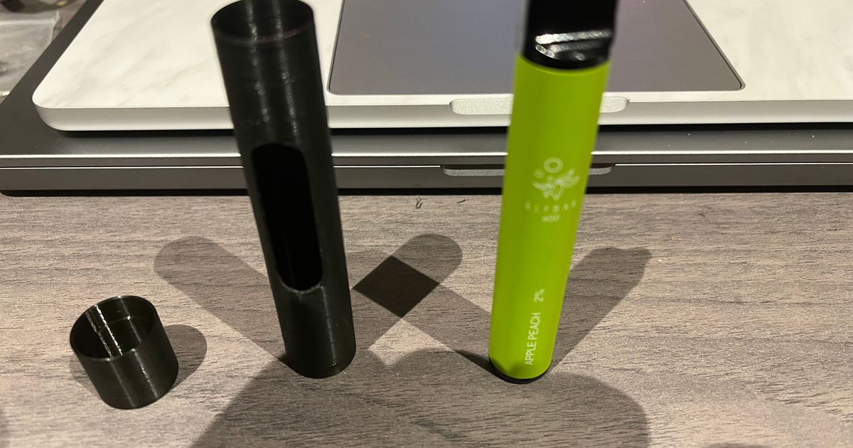 Elfbar 600 case with cap by jrsall92 | Download free STL model ...