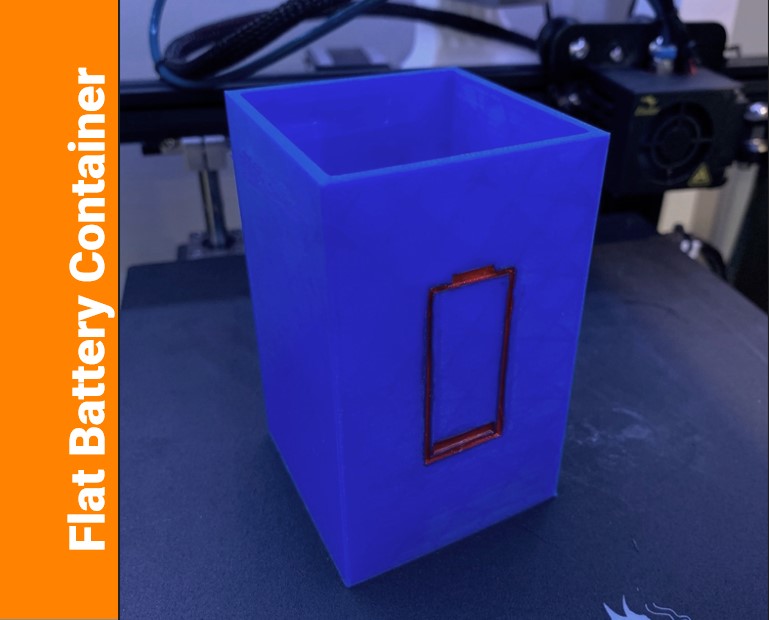 Flat Battery container by 3dprintsmith | Download free STL model ...