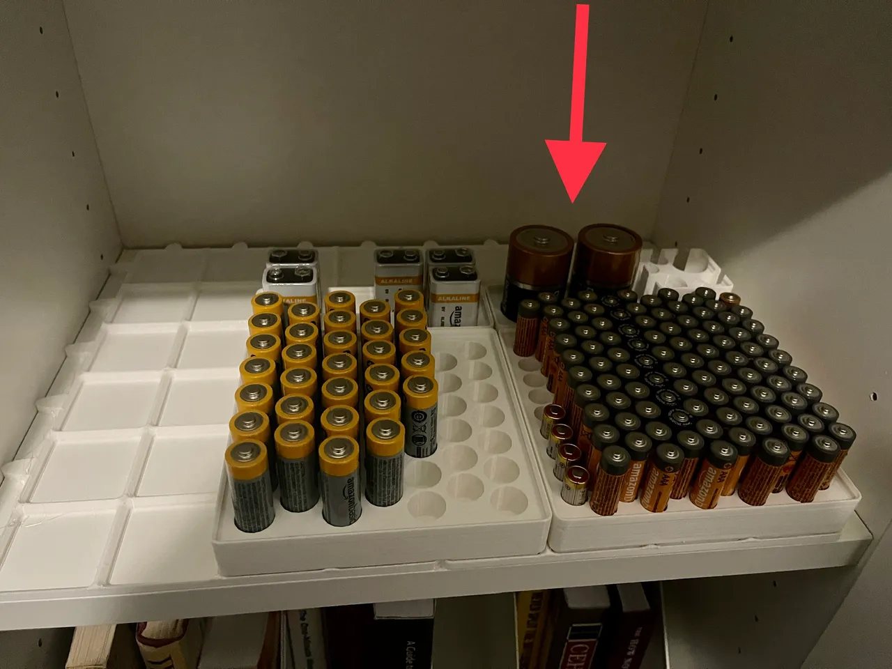 gridfinity 1x2 D battery block by BenBreaksThings | Download free STL ...