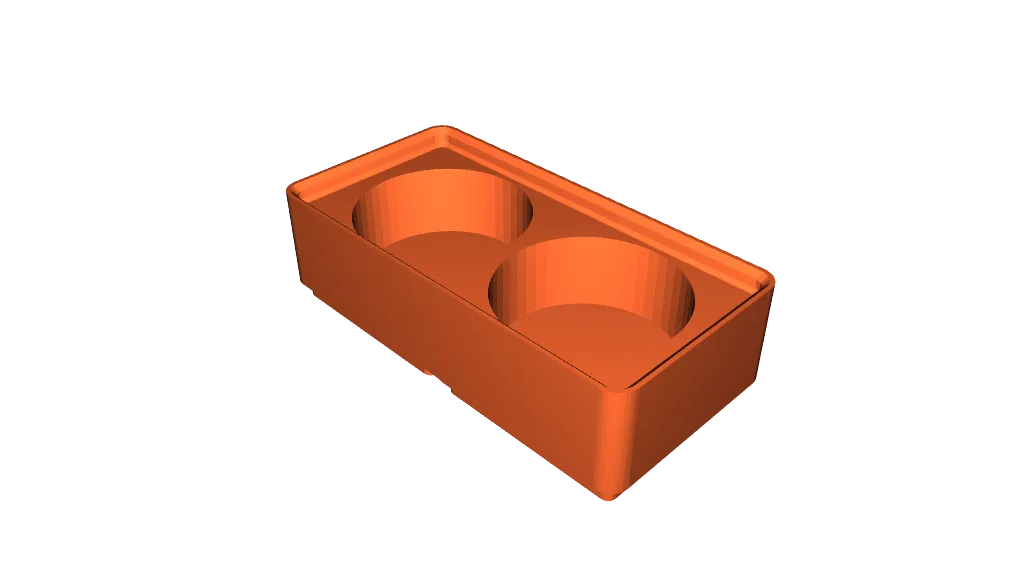 gridfinity 1x2 D battery block by BenBreaksThings | Download free STL ...