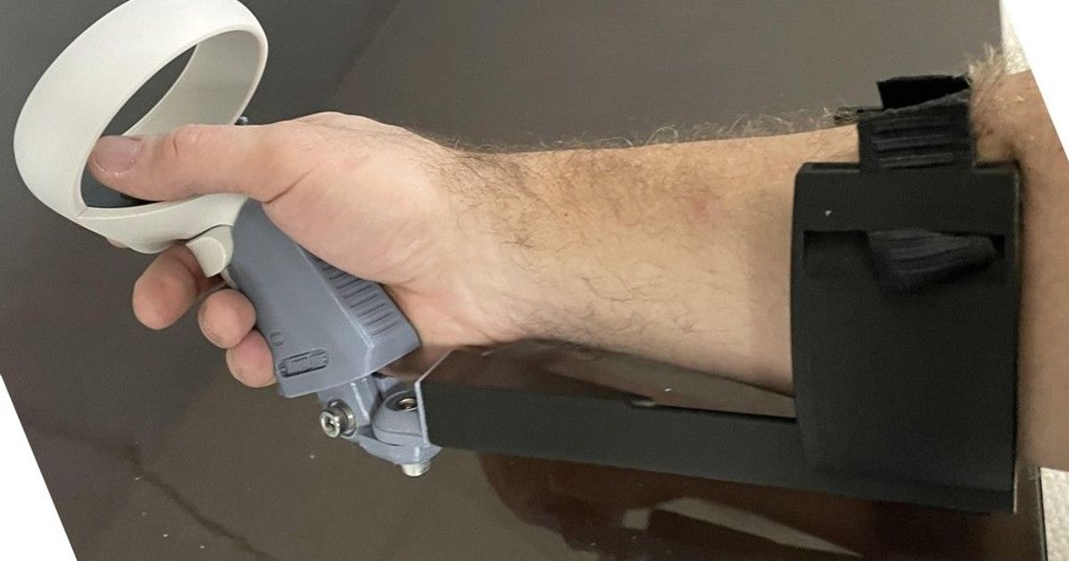 Quest2 Forearm Brace by Gard7 | Download free STL model | Printables.com