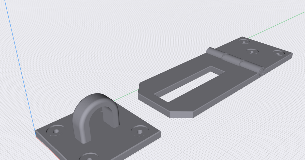 Staple Latch for Box by Tim Chaney | Download free STL model ...