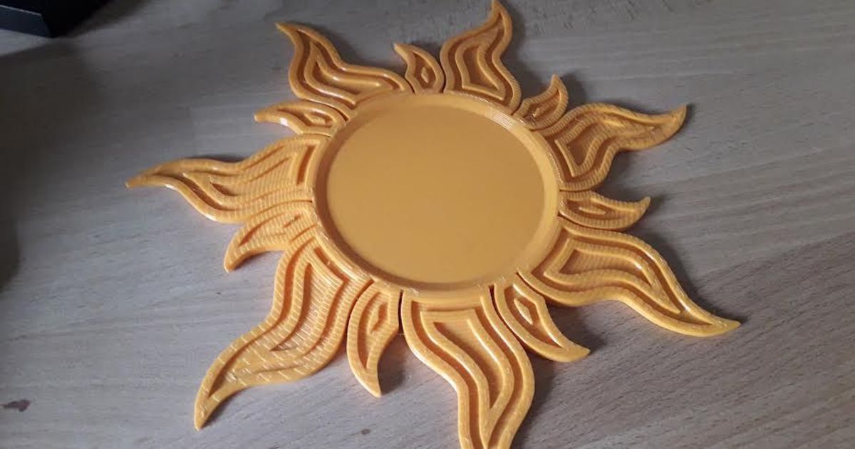 Sun Coaster by Heine Sørensen | Download free STL model | Printables.com
