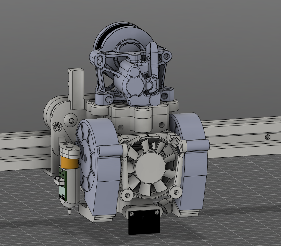 Ugly Ender 3 v2 toolhead with sherpa mini + sherpa micro + dual 5015 ...
