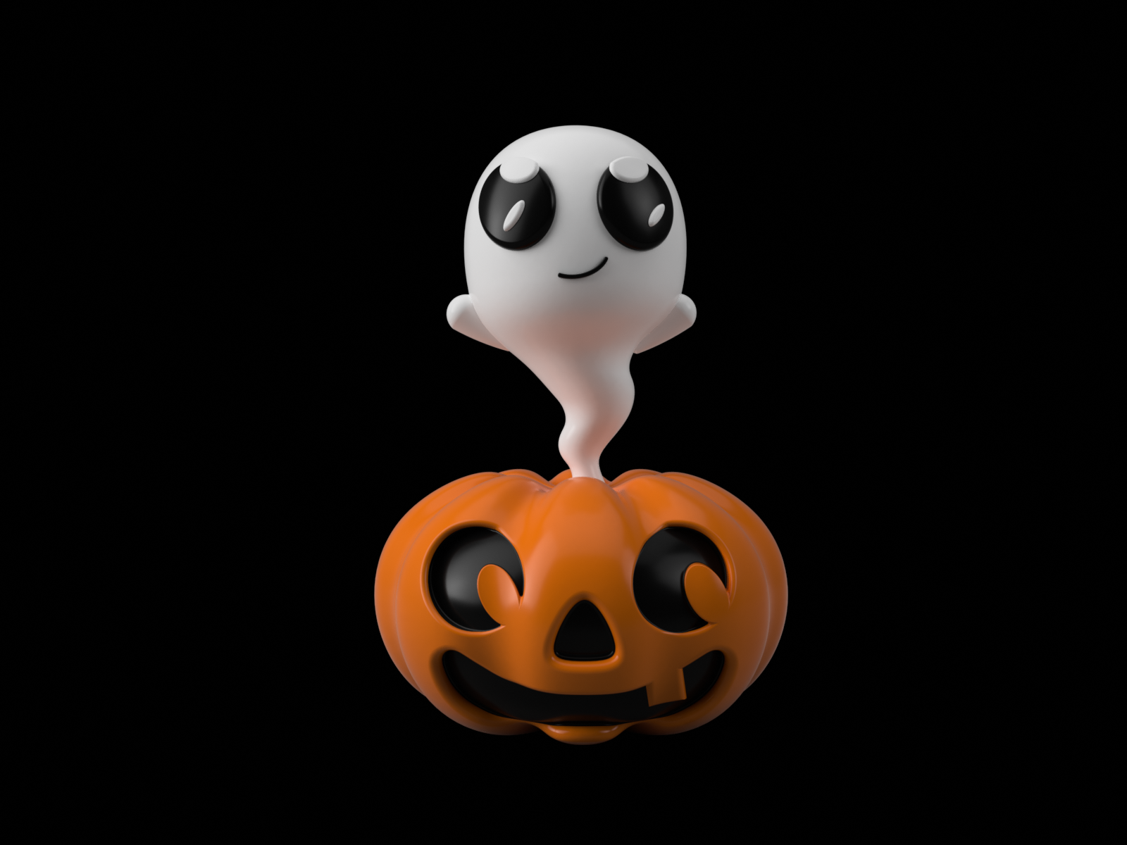Ghost Pumpkin by Midianman | Download free STL model | Printables.com