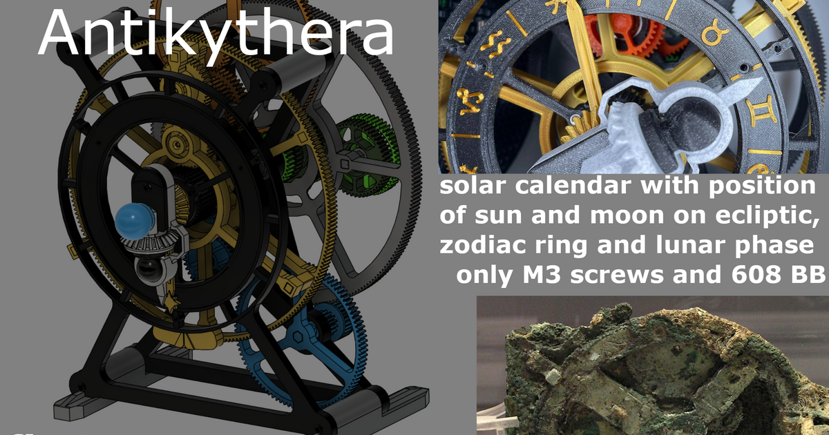 Antikythera Mechanism by FreddyZ | Download free STL model | Printables.com