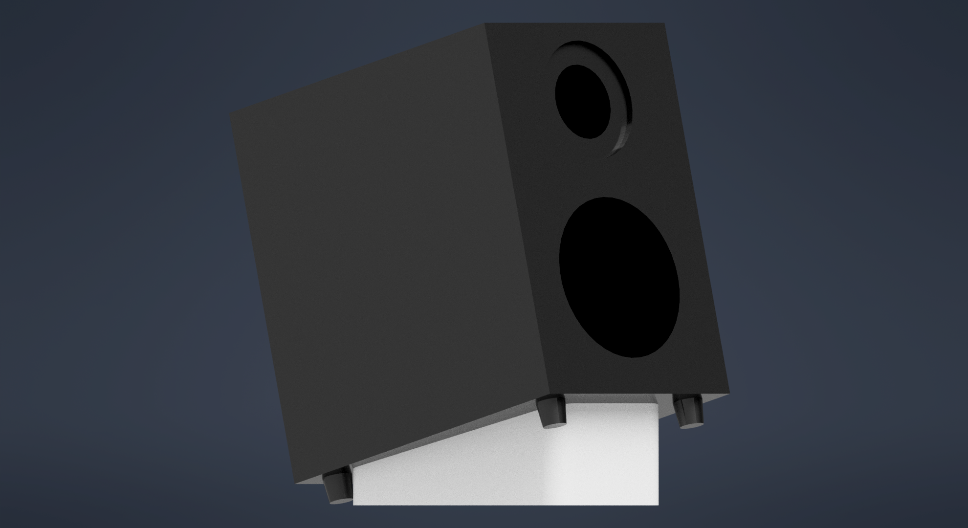 Minimalistic desktop speaker stand by cekpi7 | Download free STL model ...