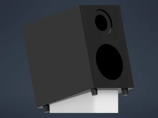 Minimalistic desktop speaker stand by cekpi7 | Download free STL model ...