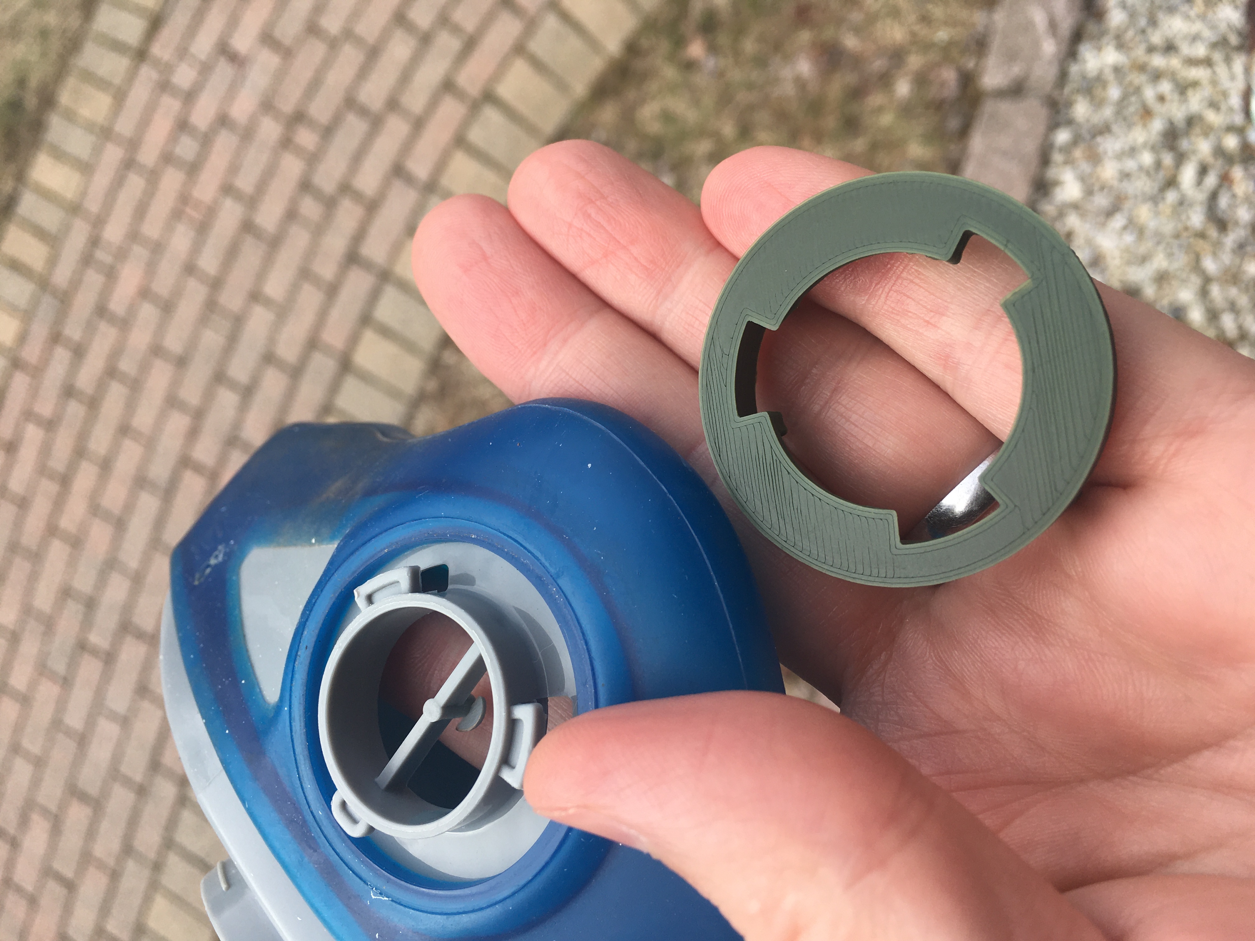 MSA respirator interface by chrismarget | Download free STL model ...