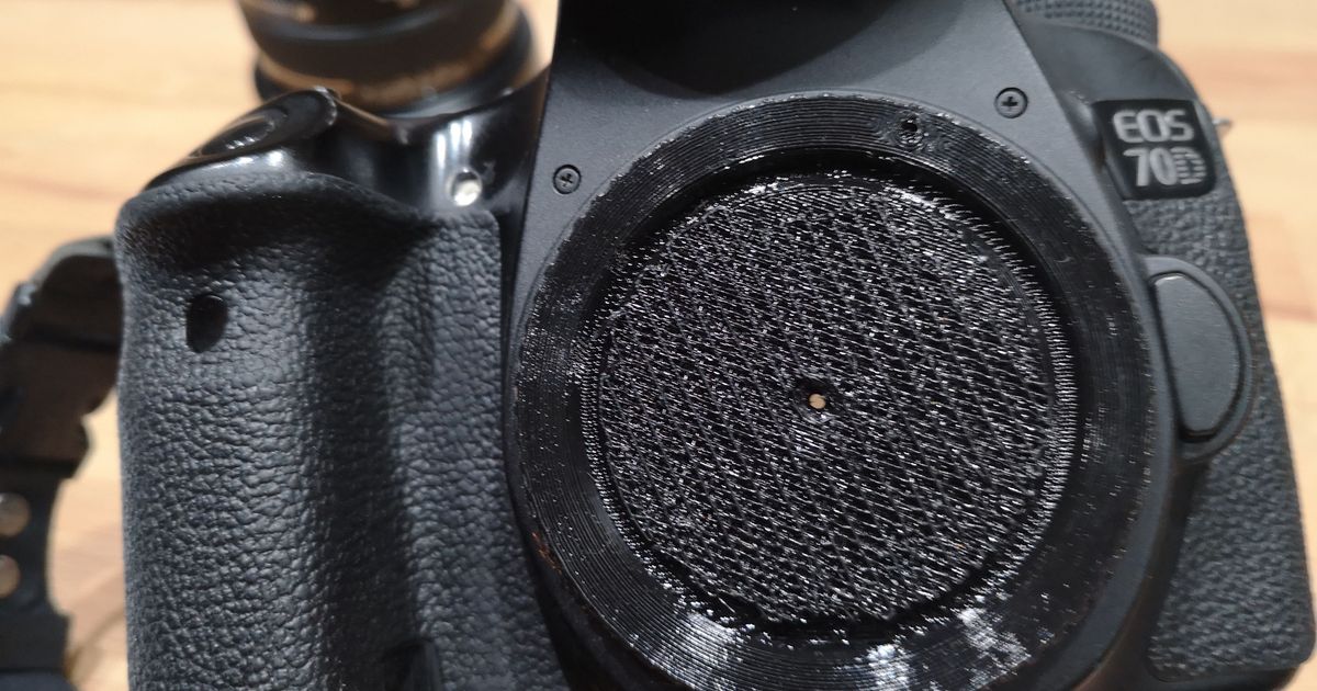 Proof-of-Concept EOS Pinhole Camera by grell.photos | Download free STL ...