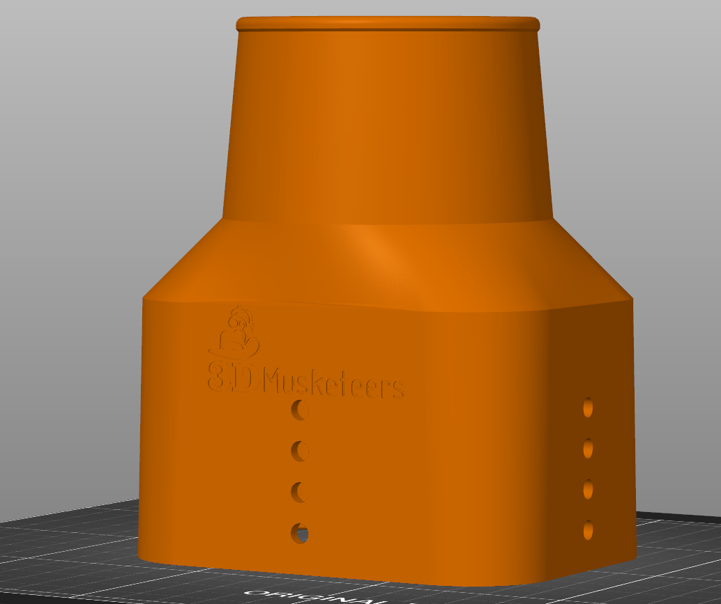 4x3in Downspout gutter adapter! by 3D Musketeers | Download free STL ...