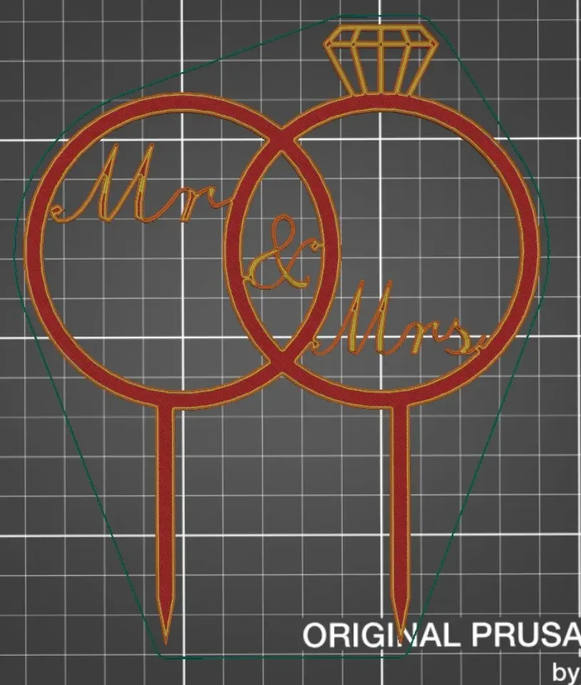 Wedding cake topper. by KorA | Download free STL model | Printables.com