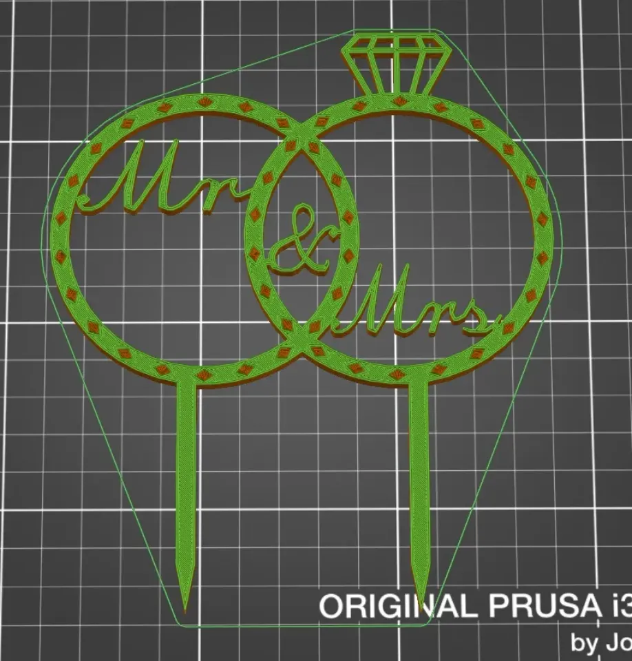 Wedding cake topper - V2 by KorA | Download free STL model | Printables.com