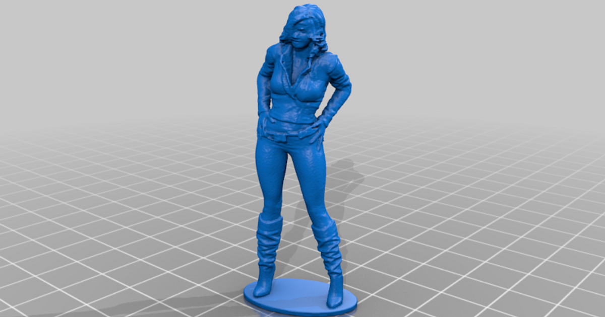 Standing Female Figure by MrFlippant | Download free STL model ...