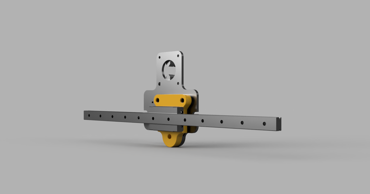 Linear Rail Adapter (MGN12H) for Micro Swiss Direct Drive for Ender 5 ...