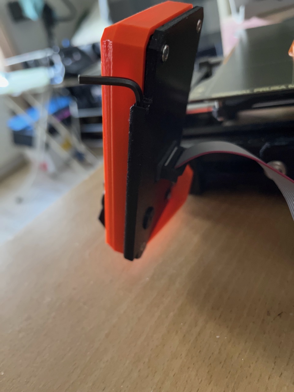 Prusa Mini Back Cover with Hex key holder - compatible with org screws ...