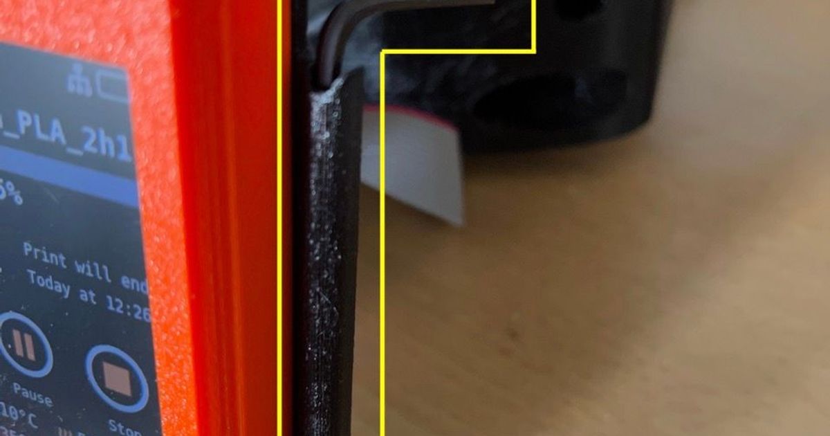 Prusa Mini Back Cover with Hex key holder - compatible with org screws ...