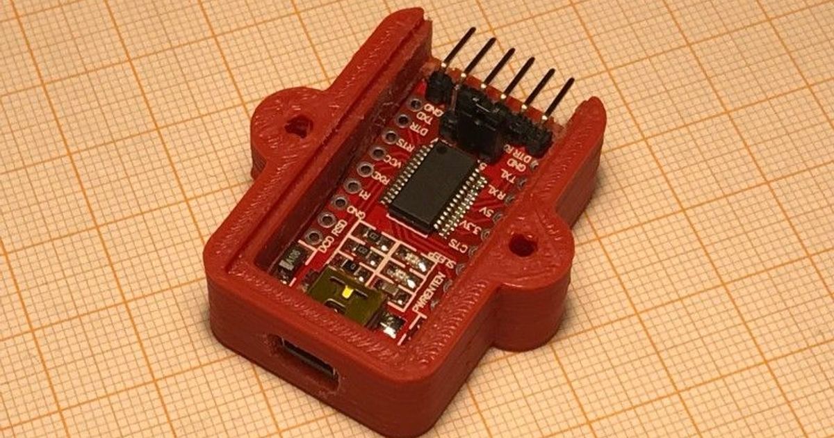 Housing for FTDI USB - serial Adapter by db3jhf | Download free STL ...