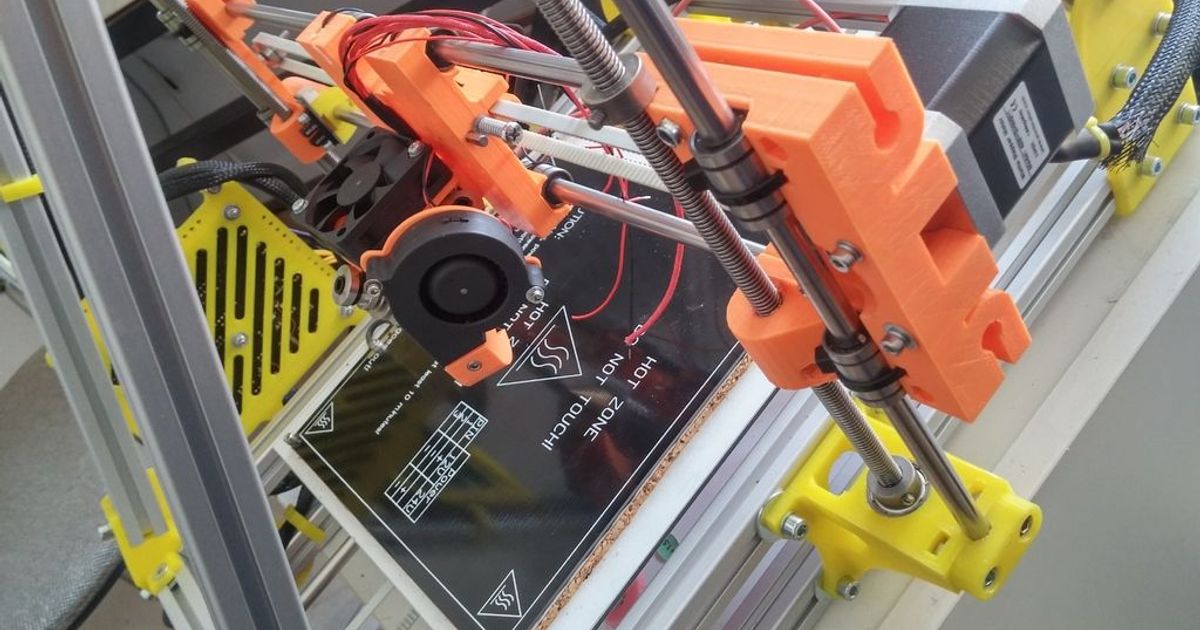 Vertical x-axis for MendelMax with Diamond Hotend by db3jhf | Download ...