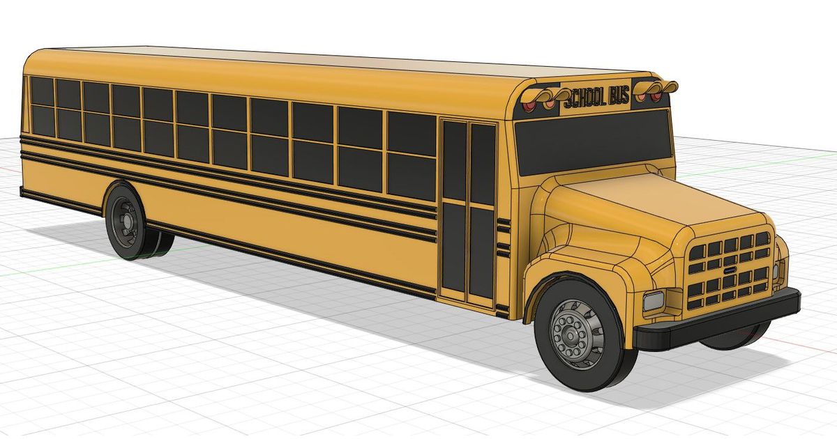 3d School Bus Bus