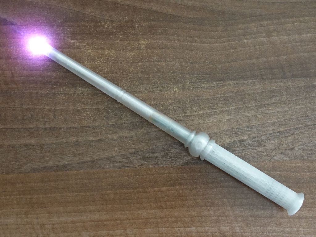 Magic Wand / Wizards Wand (+light) by robertferanec | Download free STL ...