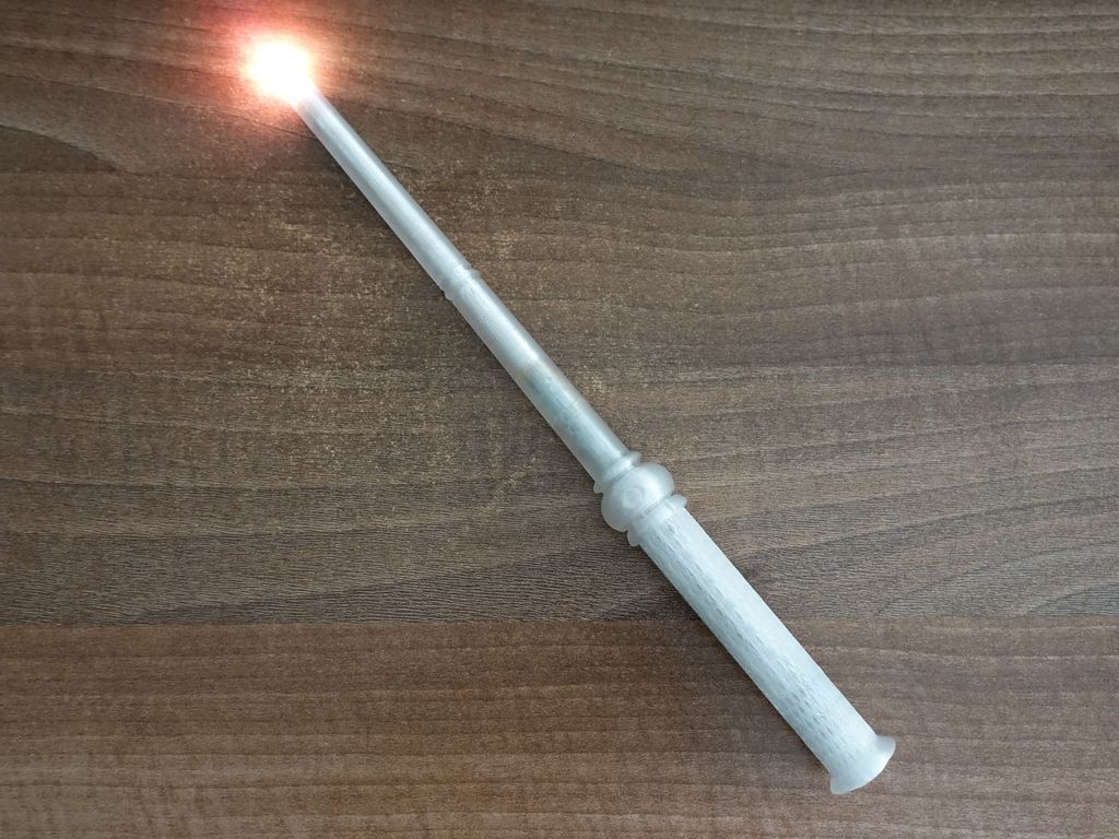 Magic Wand / Wizards Wand (+light) by robertferanec | Download free STL ...
