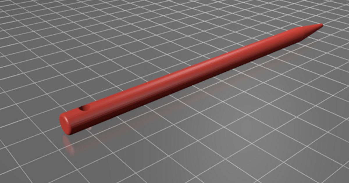 5" stylus pen by RJ | Download free STL model | Printables.com