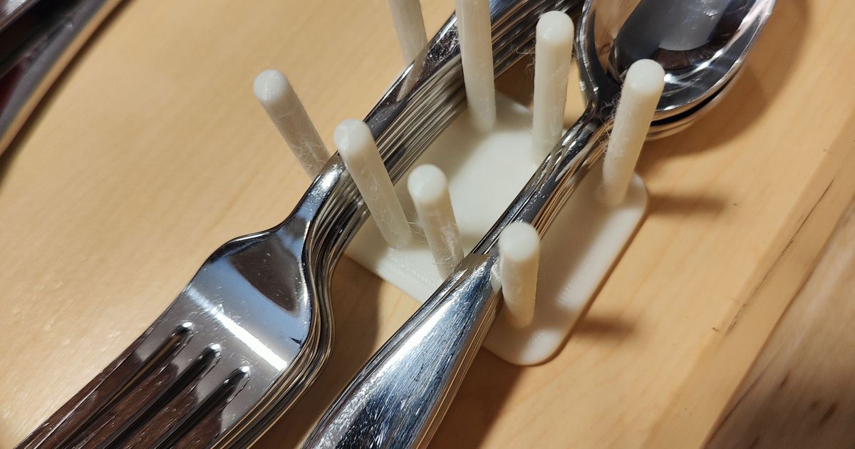 Minimalist Silverware Organizer (and retraction tower test) by DP ...