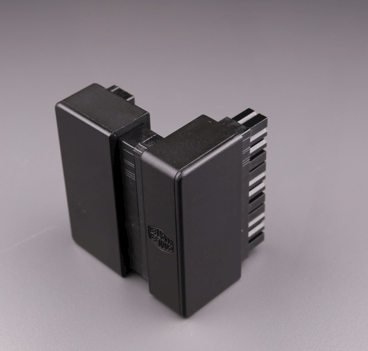 ATX 24 PIN DUAL 90 DEGREE ADAPTER BRIDGE - Standard by Cooler Master ...