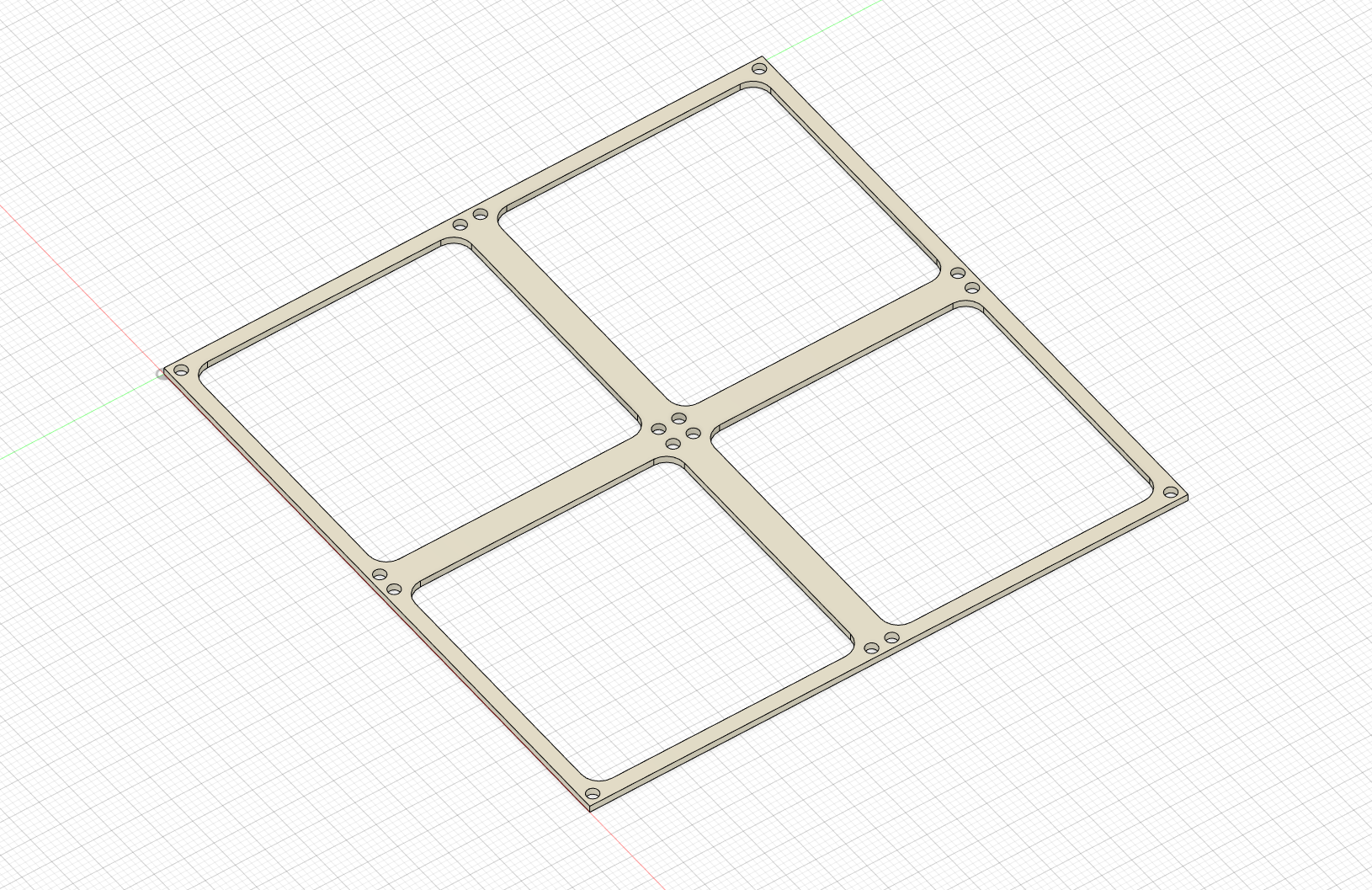 100x100mm Grid 4 Tiles by Morten | Download free STL model | Printables.com