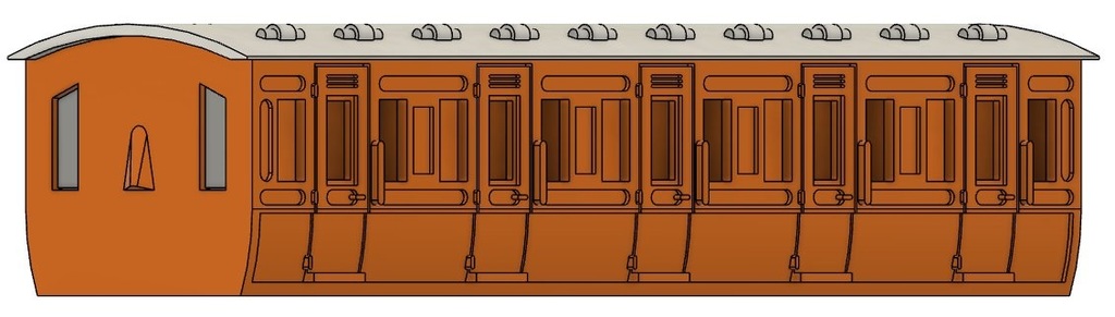 Extended Branchline coach (A&C) by CraftyNerd | Download free STL model ...