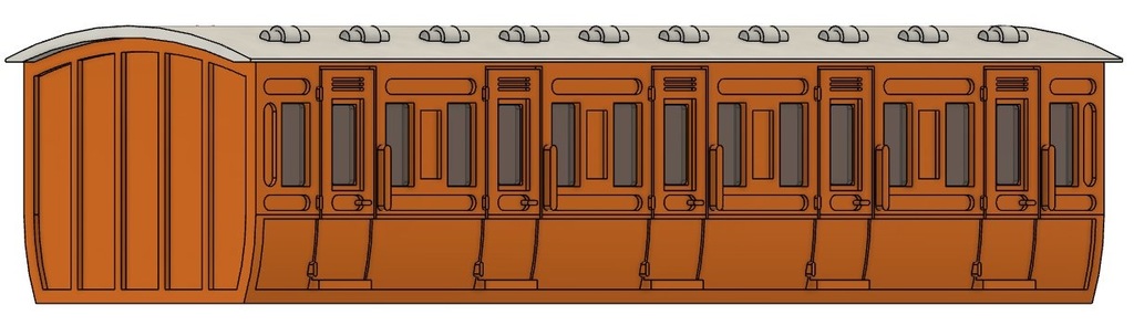 Extended Branchline coach (A&C) by CraftyNerd | Download free STL model ...