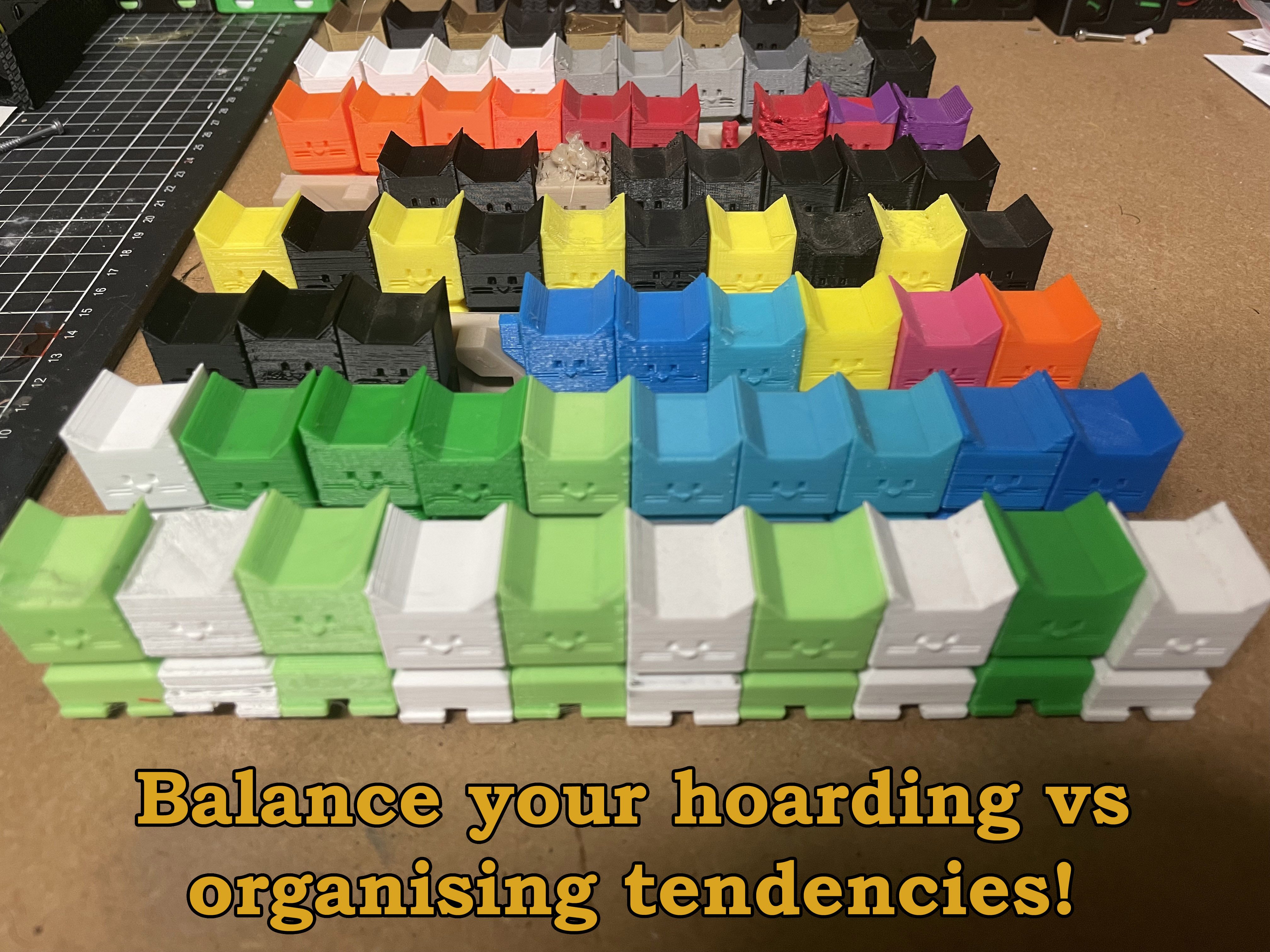 Calicat Rail - Holds 10 Calicats by Sidequest Co | Download free STL ...