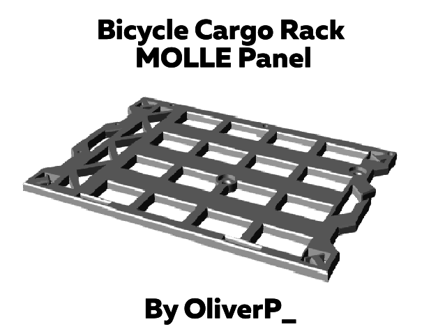 Bicycle Cargo Rack MOLLE Panel by OliverP | Download free STL model ...
